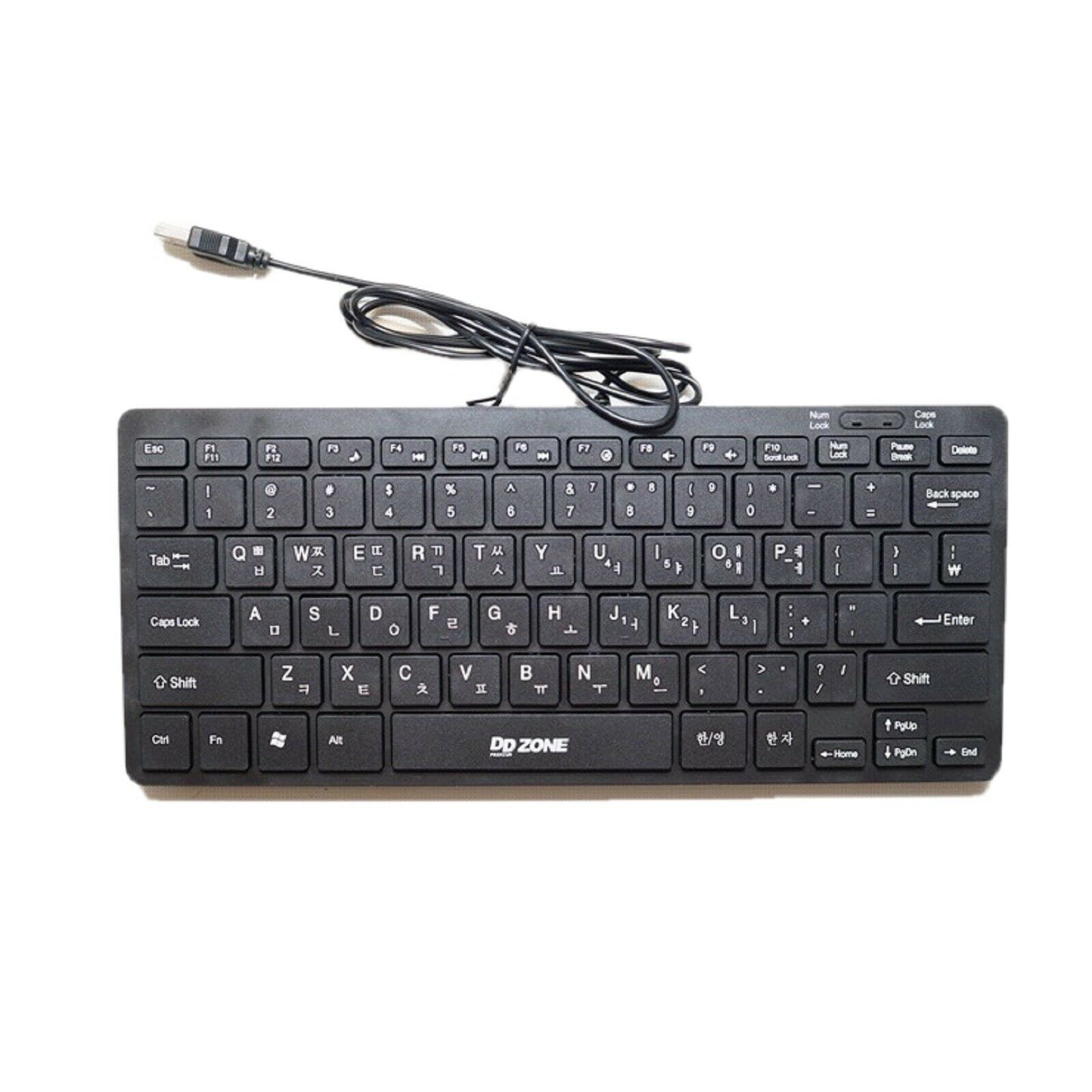 DDZONE DK500M Korean English USB Wired Mini Keyboard Membrane Switch 78 Keys - Keyboards & Keypads