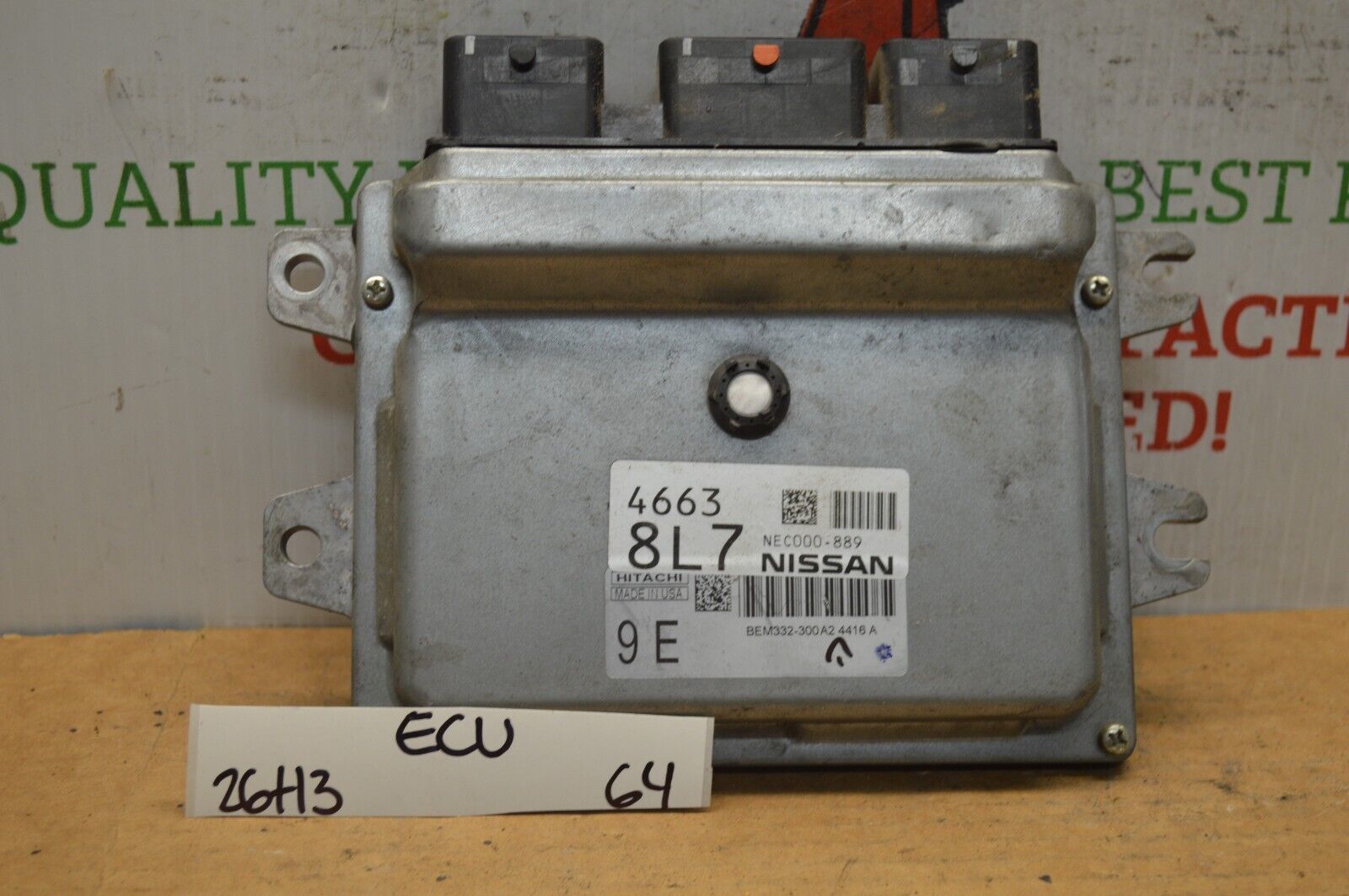 2014-2018 Nissan Versa Engine Control Unit ECU BEM332300A2 Module 64 ...