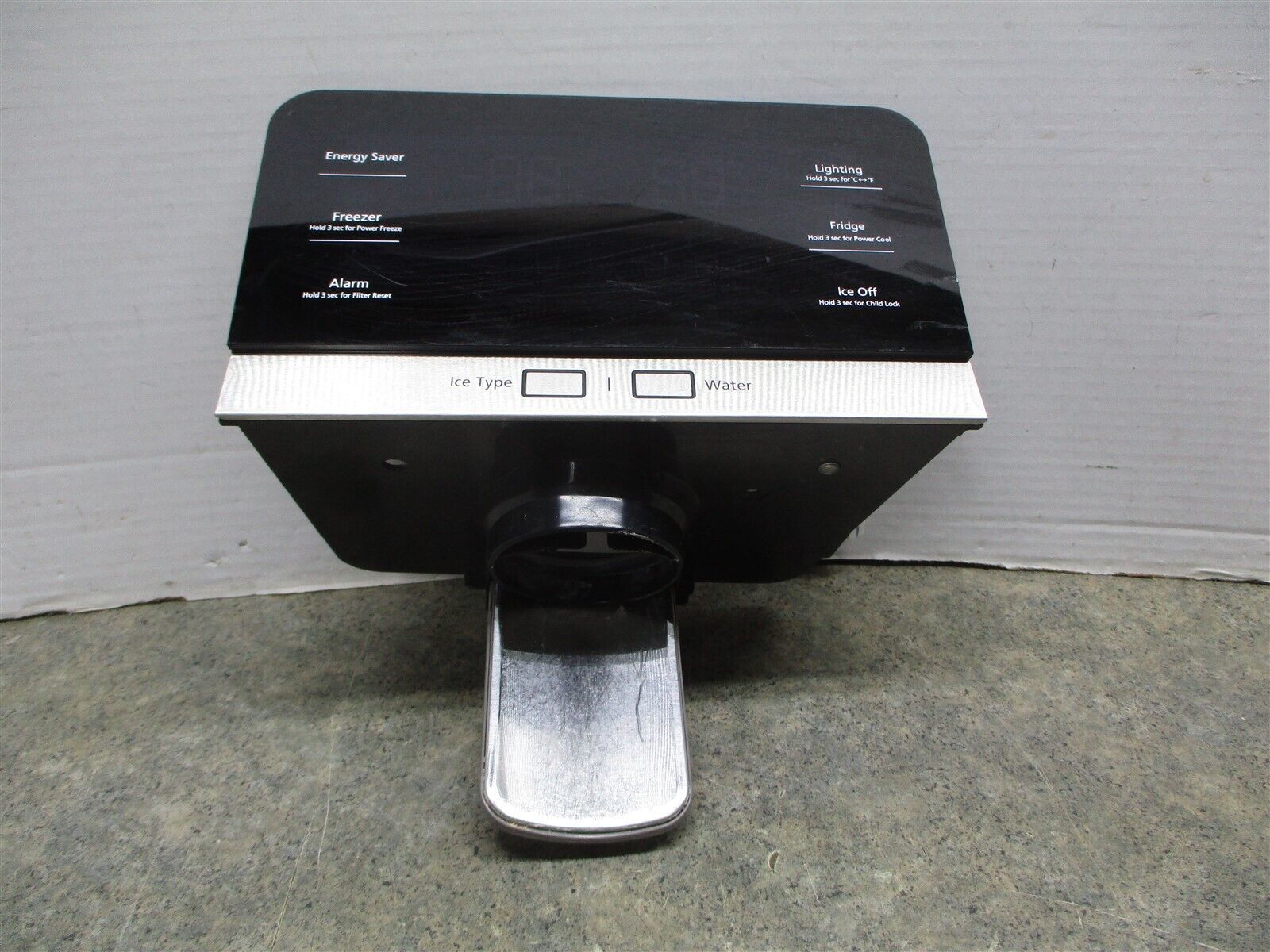 SAMSUNG REFRIGERATOR DISPENSER PANEL STAINLESS STEEL/SCRATCHES # DA97 ...