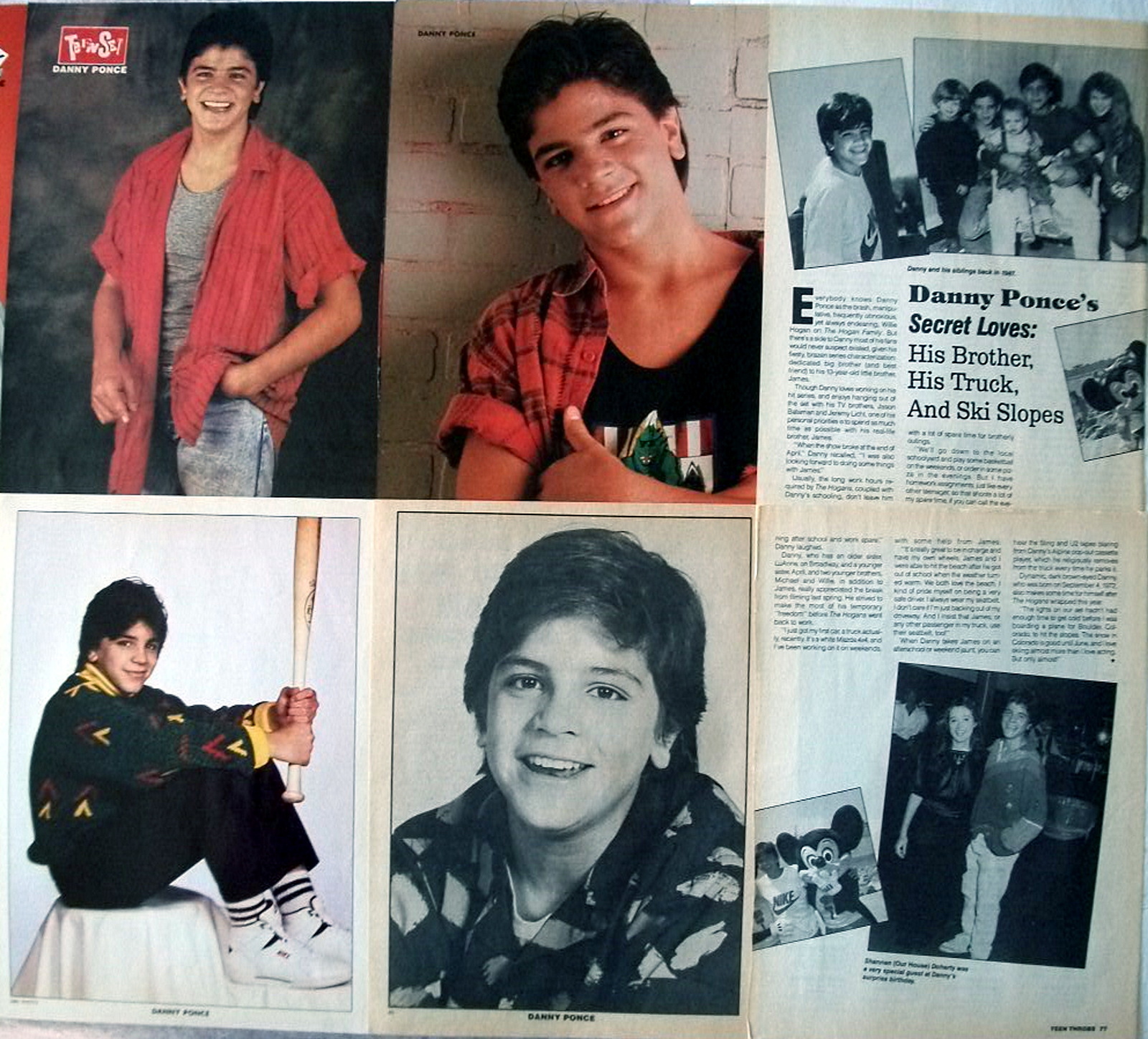 DANNY PONCE ~ (29) Color and B&W Clippings, Articles, PIN-UPS from 1987 ...