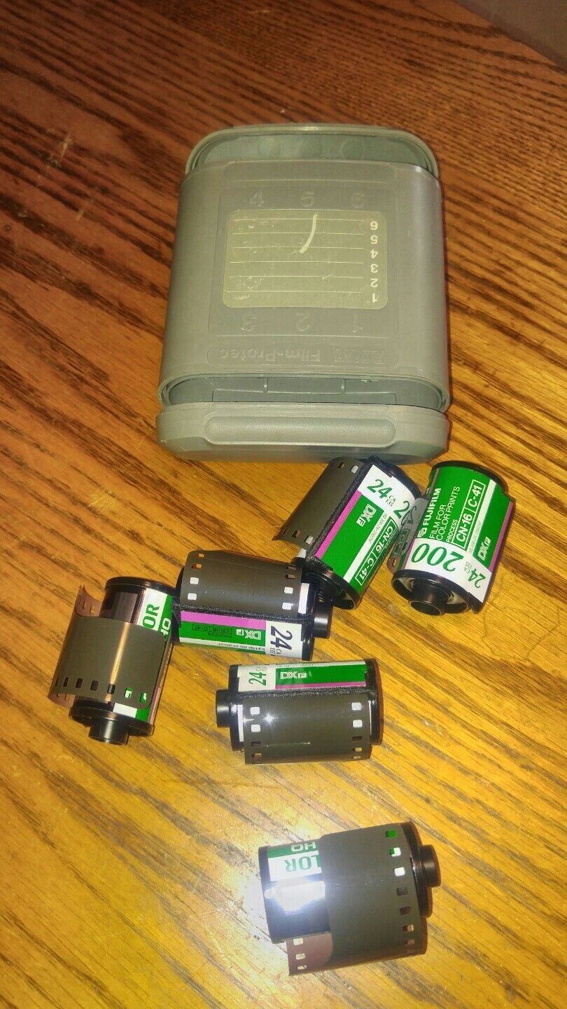 Vintage Rowi Film-protec Case with 6 Rolls Film Fujicolor 200 West ...