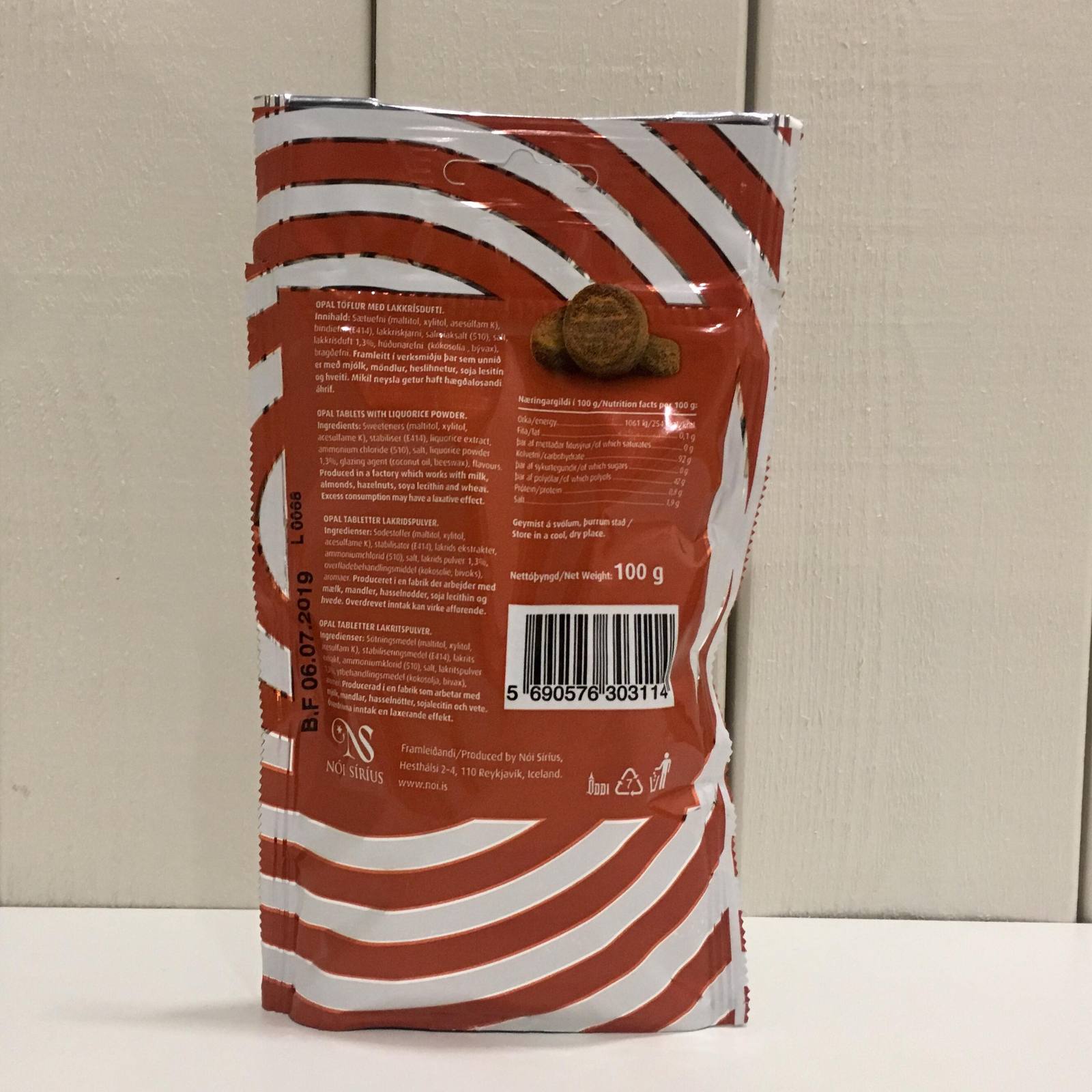 Opal Tablets with Liquorice Powder, Sugarfree with Sweeteners ...