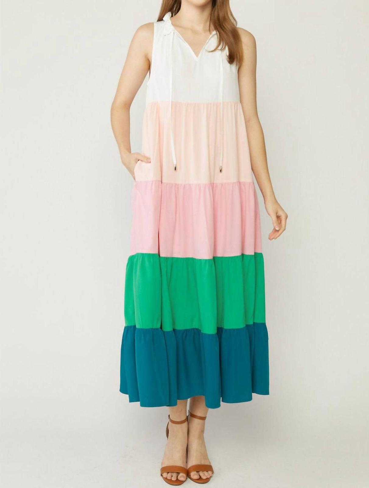 Entro colorblock maxi dress Multi - Dresses