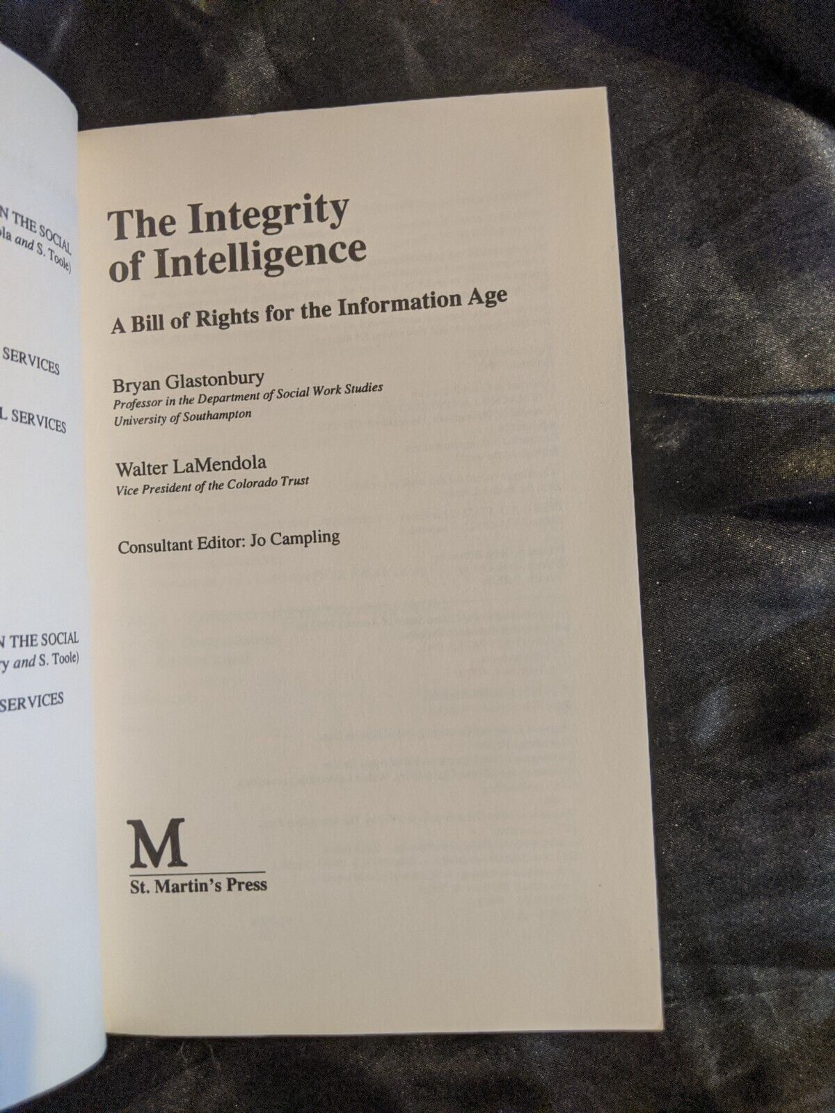 Integrity of Intelligence: A Bill of Rights for the Information Age ...