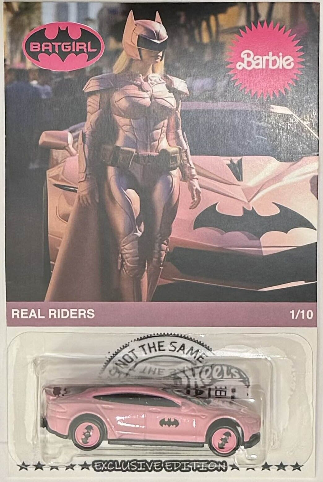 TESLA Model S CUSTOM Hot Wheels Barbie Batgirl Batman Series w/ RR - Other