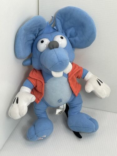 The Simpsons 11" Plush Itchy Mouse Blue Stuffed Rat Animal Toy Doll ...