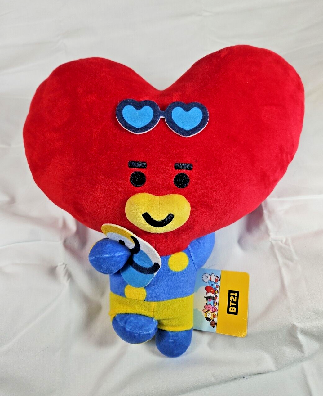 BT21 Plush Stuffed Animal Bon Voyage TATA Red Heart Plushie - Other