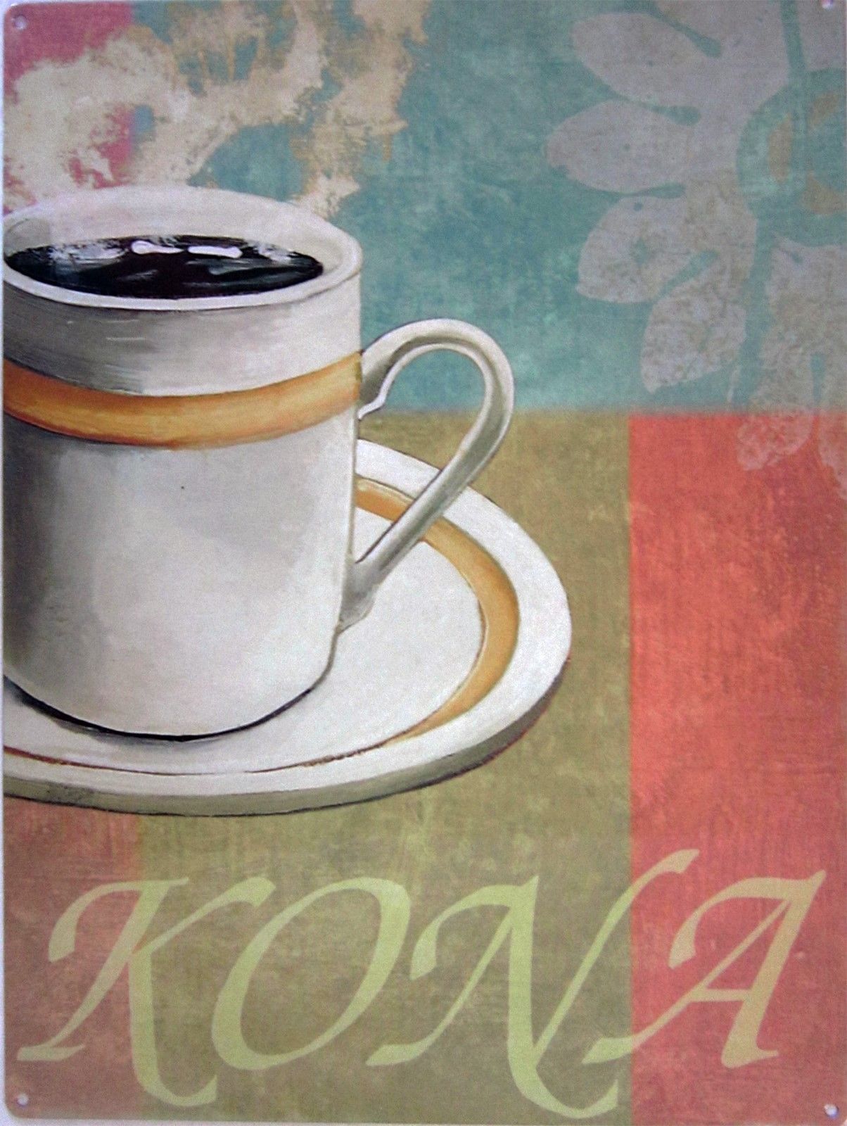 Kona Coffee Metal Sign - Merchandise & Memorabilia