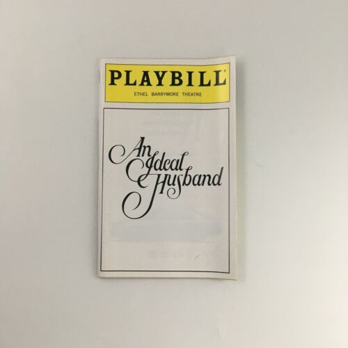 1996 Playbill Ethel Barrymore Theatre 'An Ideal Husband' Victoria ...