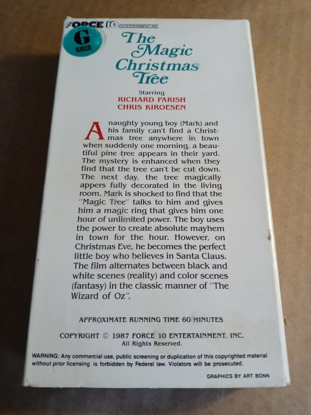 The Magic Christmas Tree VHS 1987 Force 10 Entertainment - VHS Tapes
