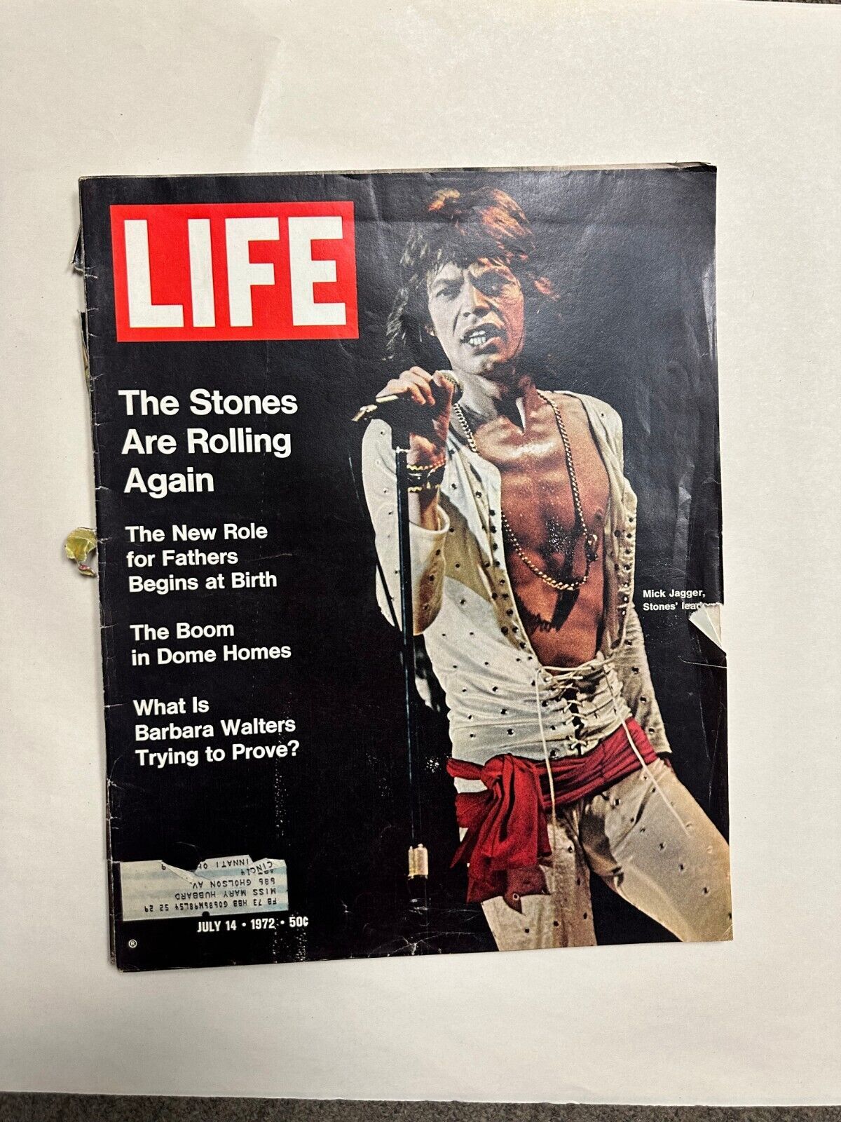 Vintage Life Magazine July 14 1972 The Stones Are Rolling Again Mick ...