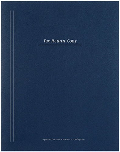 EGP Tax Return Folder with Pockets and Vertical Stripe, Blue, Quantity ...