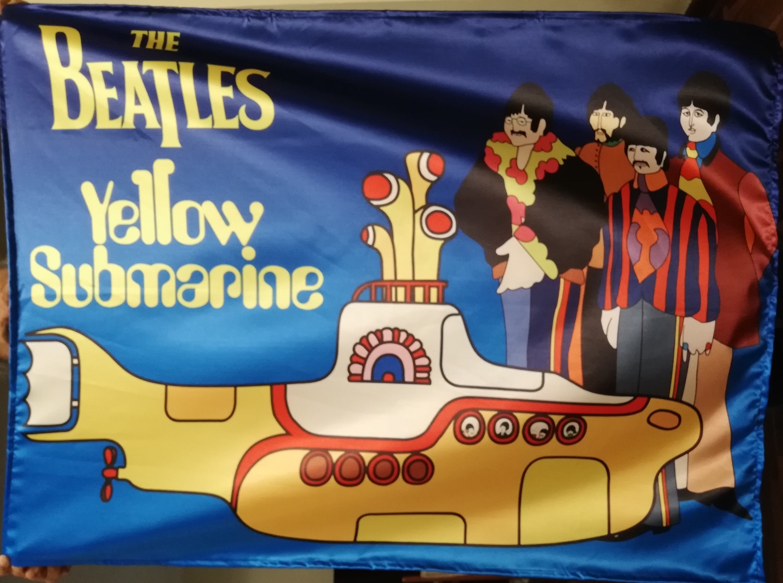 THE BEATLES Yellow Submarine 4 FLAG CLOTH POSTER BANNER LP - Posters