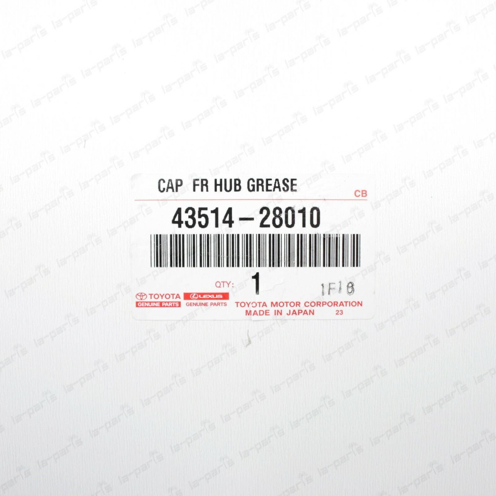 NEW GENUINE TOYOTA LEXUS TACOMA 4RUNNER GX460 FRONT HUB GREASE CAP ...