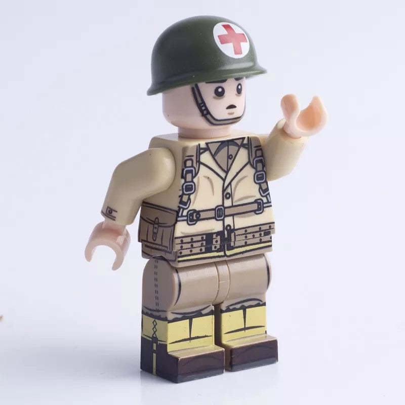 4pcs WW2 US Army Combat Medics Minifigures Set Accessories - Building ...