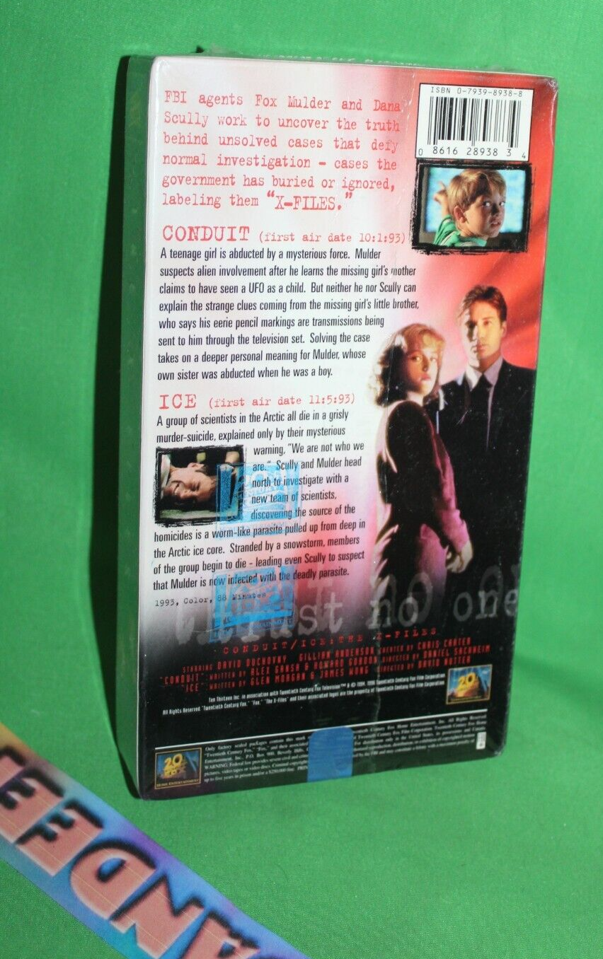 The X Files Conduit, Ice Sealed VHS Movie - VHS Tapes