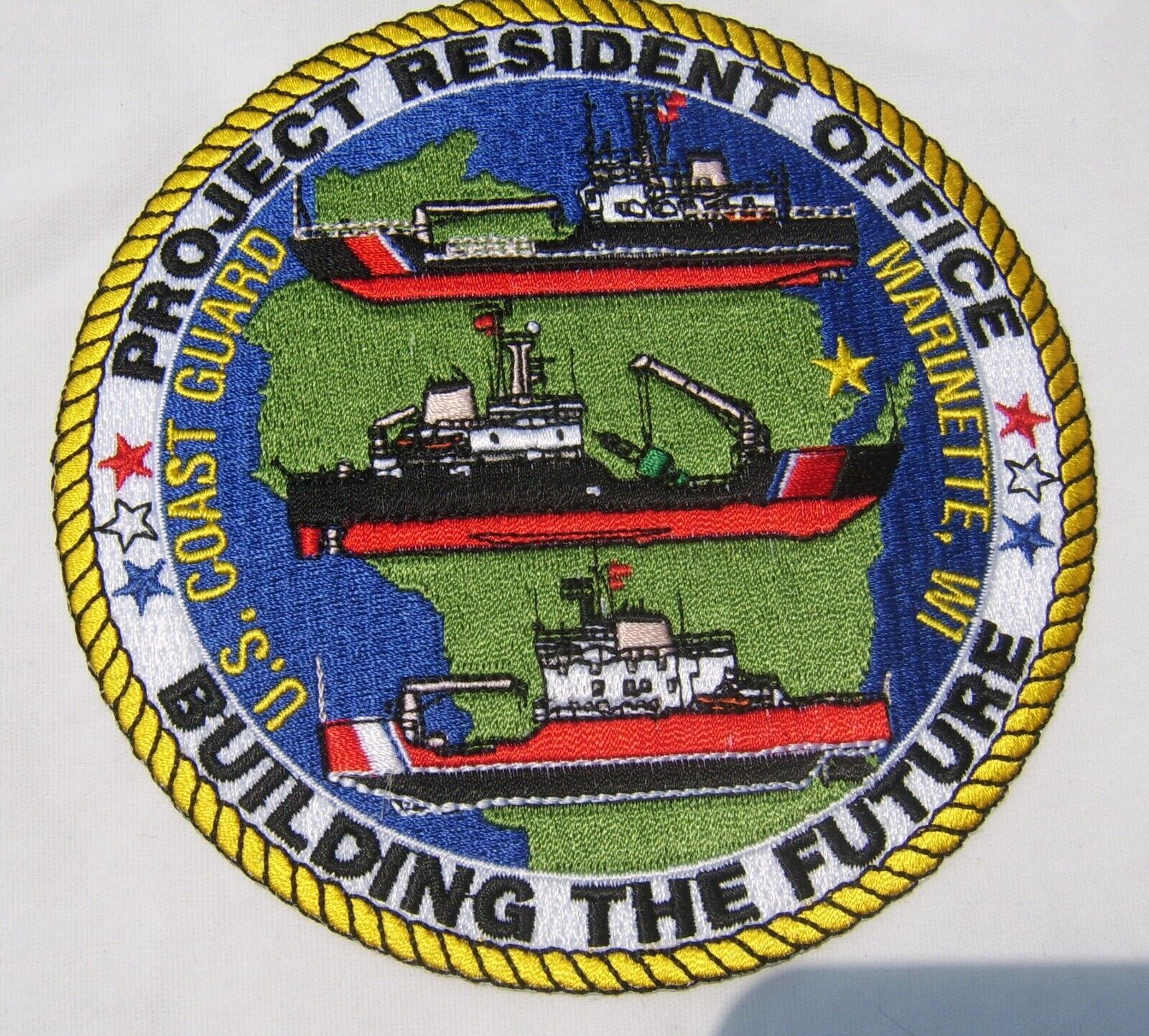 USCG PATCH - PROJECT RESIDENT OFFICE - BUILDING THE FUTURE MARINETTE ...