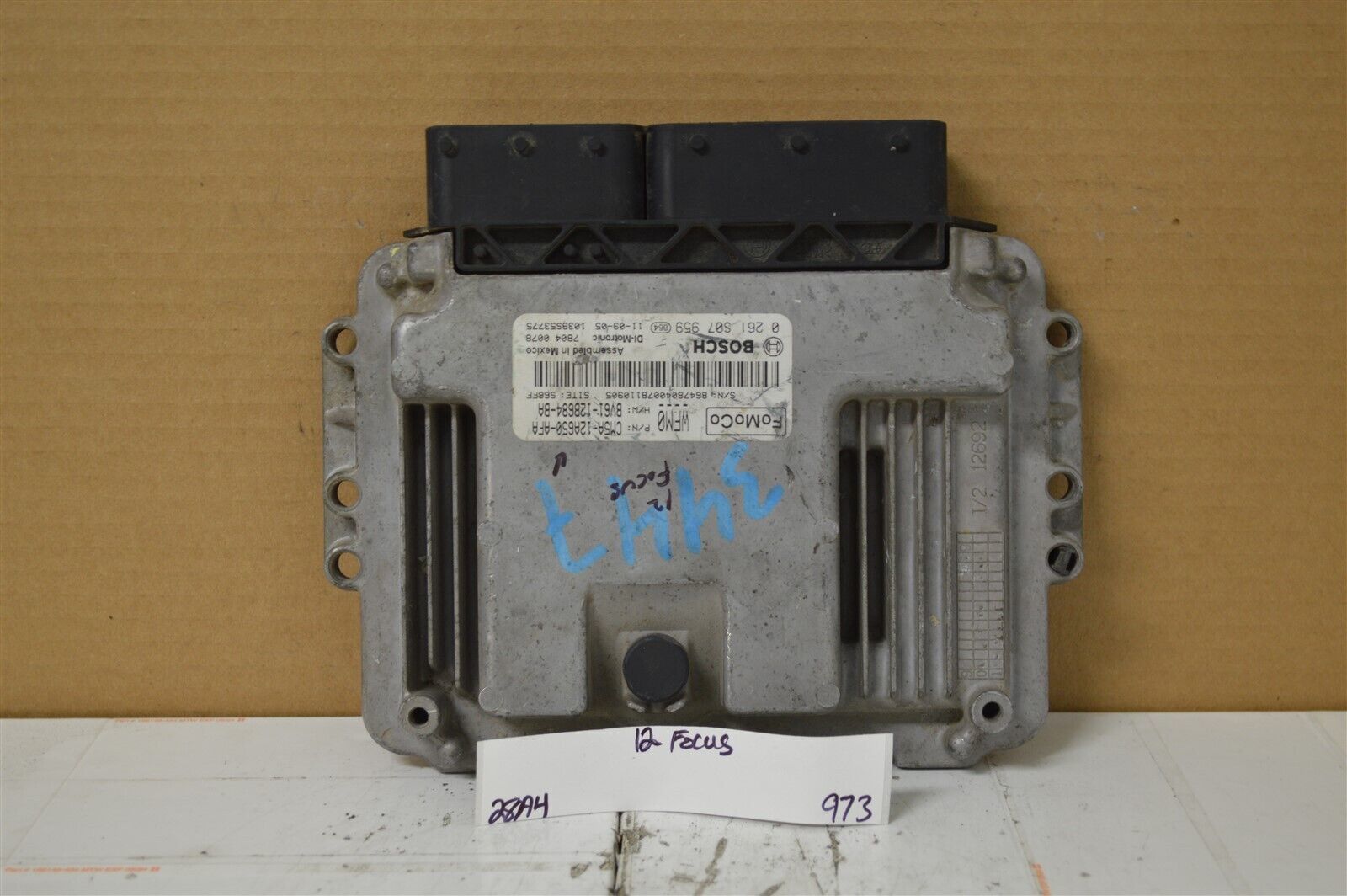 2012 Ford Focus Engine Control Unit ECU CM5A12A650AFA Module 973-28A4 ...