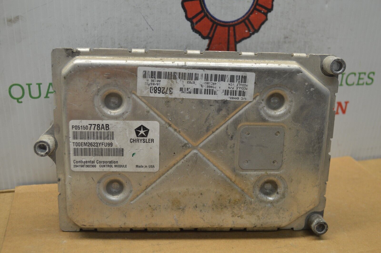 2016 Dodge Caravan 3.6L Engine Control Unit ECU P05150778AB Module 80 ...