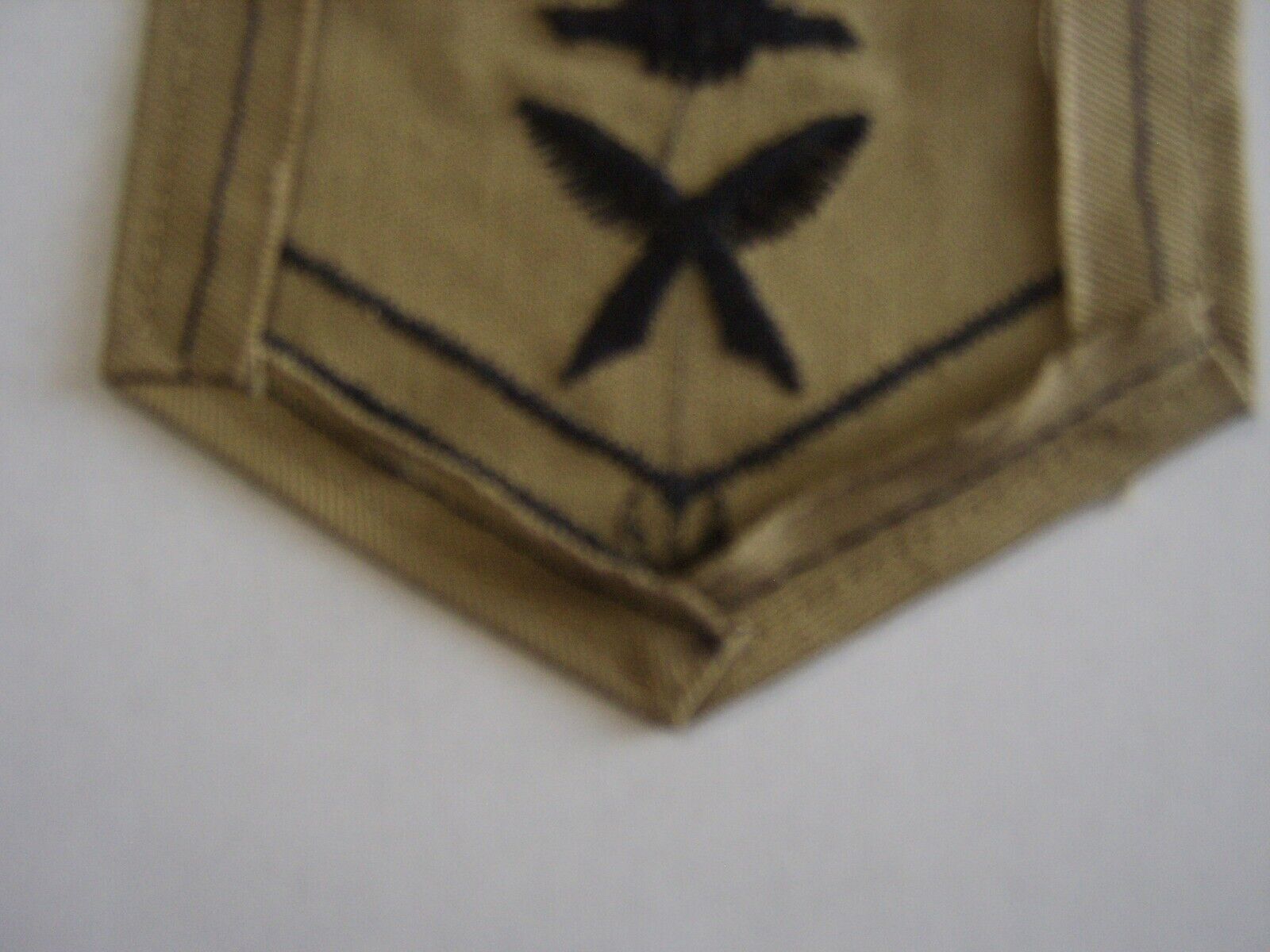 WW2 NAVY RATING BADGE YN3 YEOMAN THIRD CLASS TAN TWILL NOS:KY23-1 ...