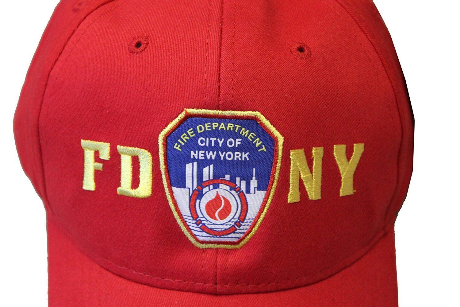 FDNY Baseball Hat Police Badge Fire Department Of New York City Red ...