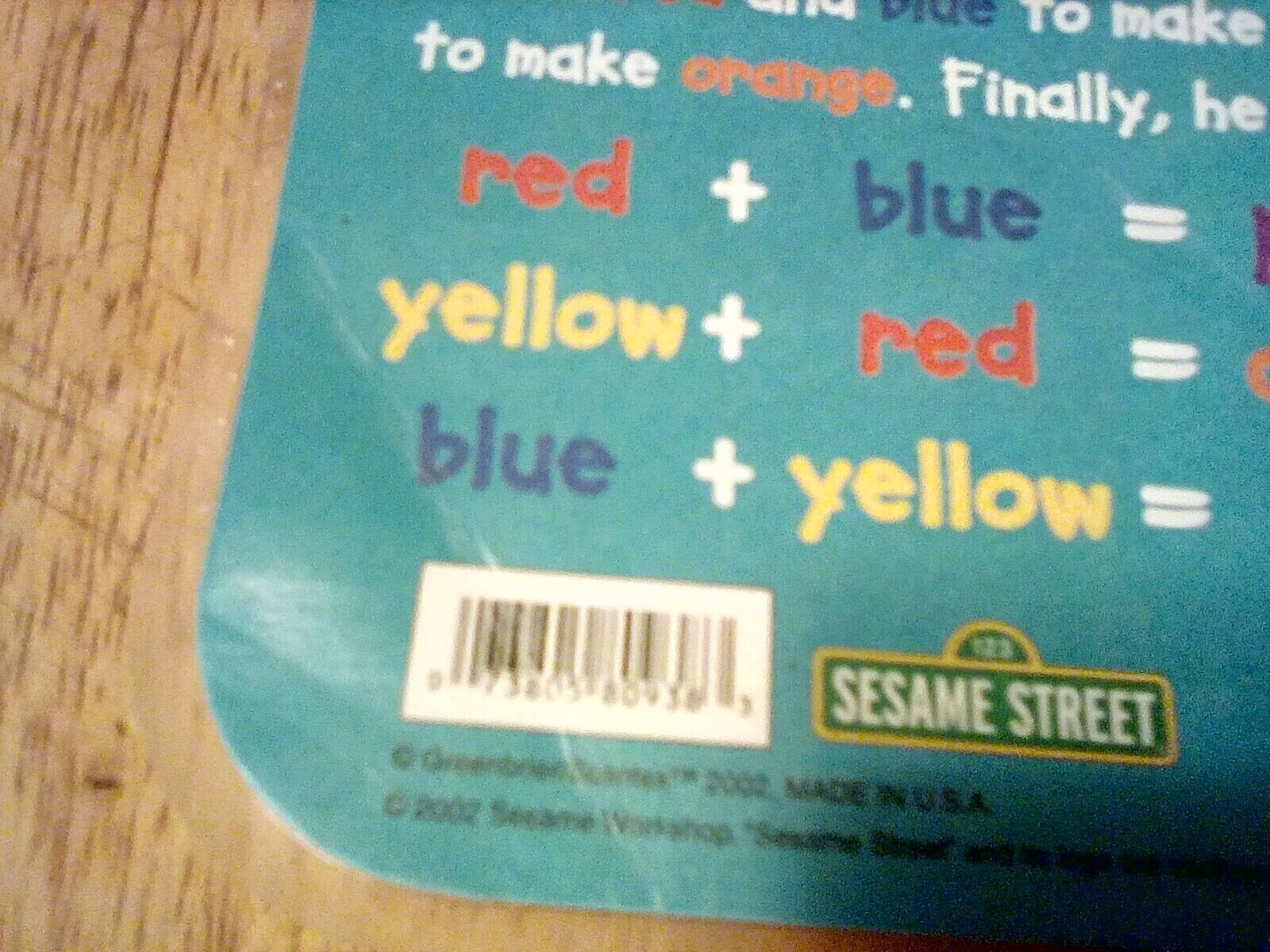 Sesame Street Colors 2002 Educational and 50 similar items