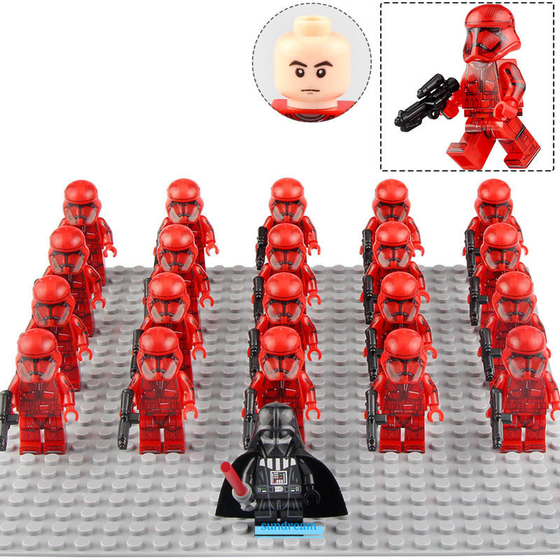 Star Wars Rise of Skywalker Sith Troopers Army Lego Moc Minifigures Set ...
