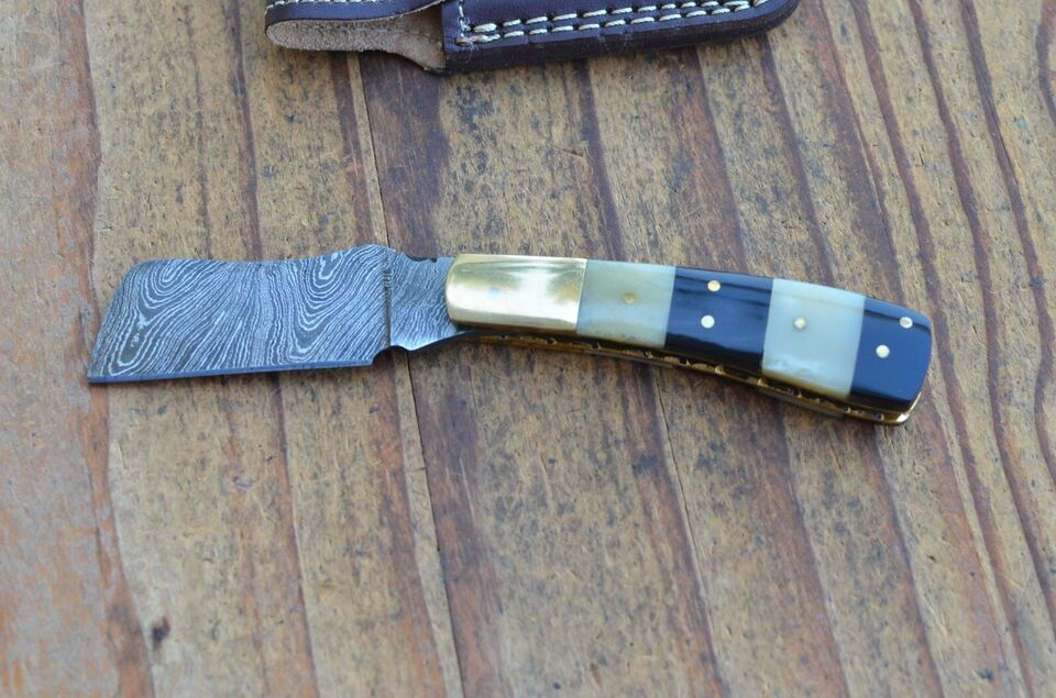 damascus custom made tanto folding knife From The Eagle Collection ...