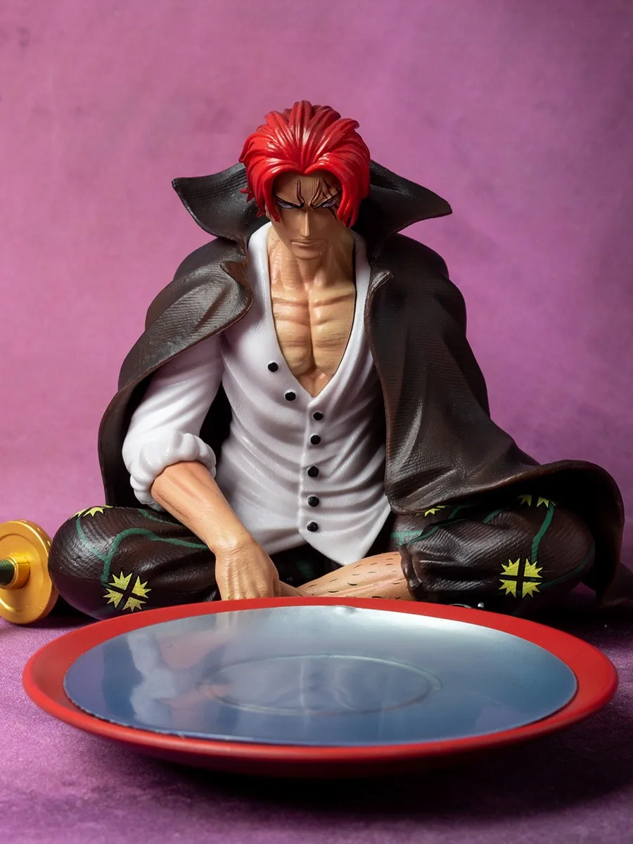 17cm One Piece Shanks Anime Figures Film Red Yonko Red Hair Shanks ...