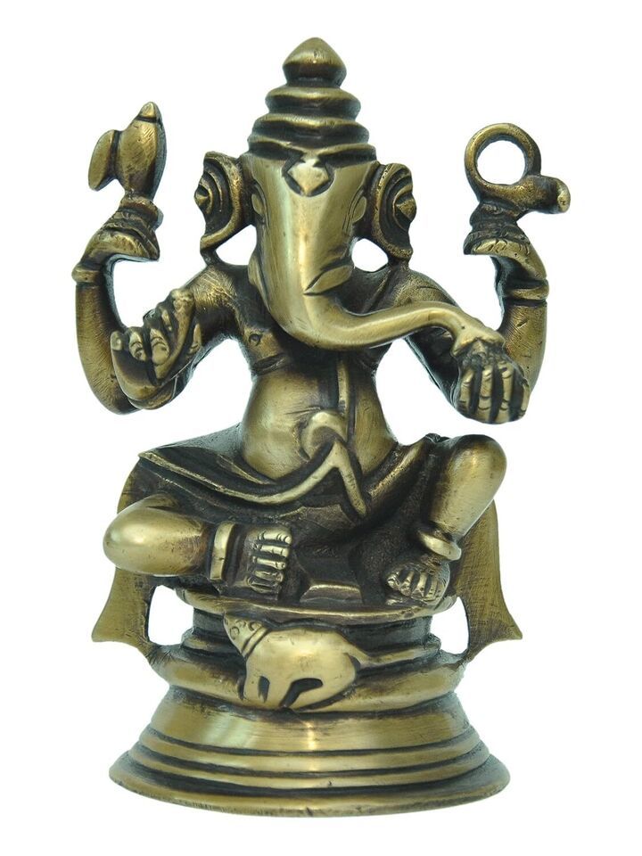 Elegant Brass Lord Ganesha Statue/Lord Ganpati Statue Ganesh ji Ganpati ...