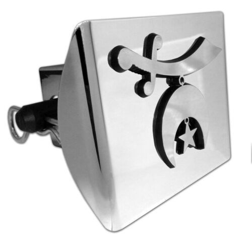 SHRINER PLASTIC LOGO SHINY CHROME DECAL USA MADE PLASTIC TRAILER HITCH ...