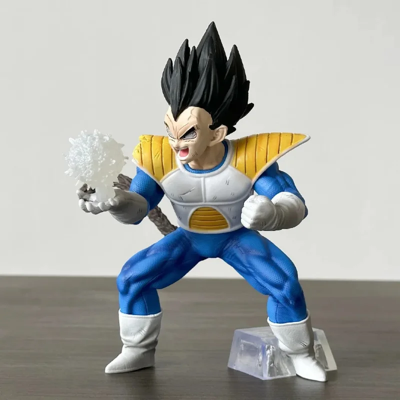 17CM Anime Dragon Ball Z Vegeta Figure Vegeta Statue with Artificial ...