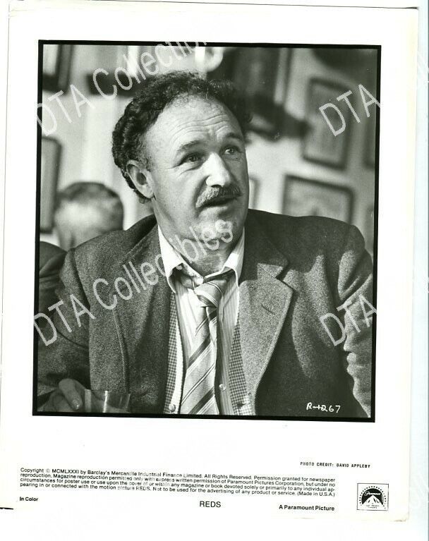 REDS-8X10-PROMO STILL-GENE HACKMAN-BIO-DRAMA-HISTORY-1981 VG/FN ...