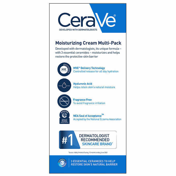 CeraVe Moisturizing Cream Multi-Pack, 16 oz Jar with Pump + 16 oz Jar ... CeraVe Moisturizing Cream Multi-Pack, 16 oz Jar with Pump + 16 oz Jar ...