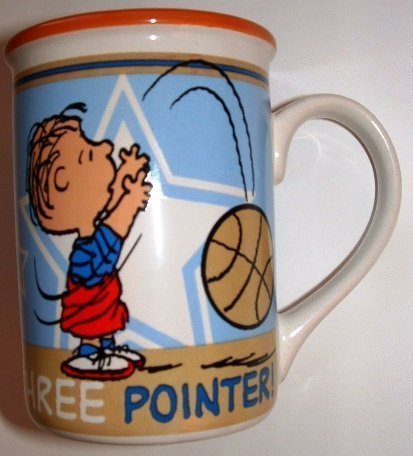 Officially licensed Gibson Stoneware Peanuts Linus Basketball Three ...