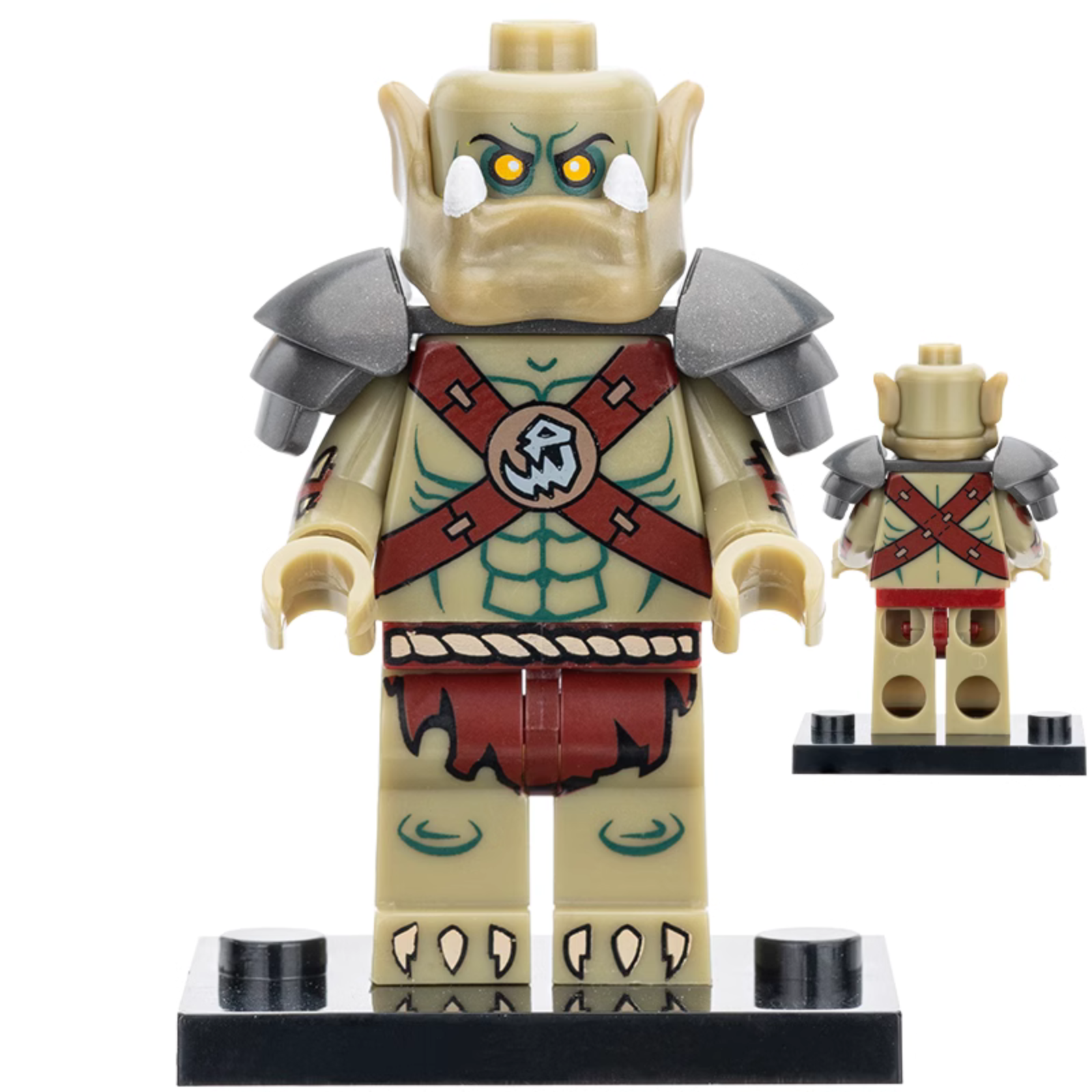 World of Warcraft Orc Soldier Minifigures Weapons and Accessories ...