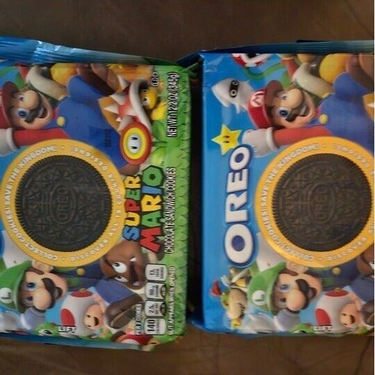 2 Super Mario Brothers Nabisco OREO Limited Edition Chocolate Sandwich ...