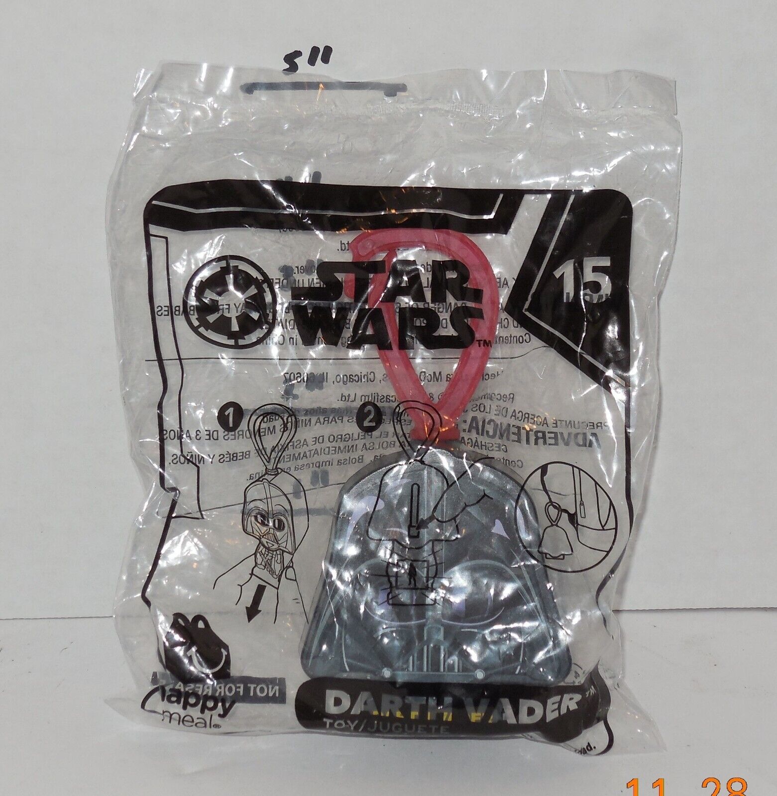 2019 Mcdonalds Happy Meal Toy Star Wars Rise of Skywalker #15 Darth ...