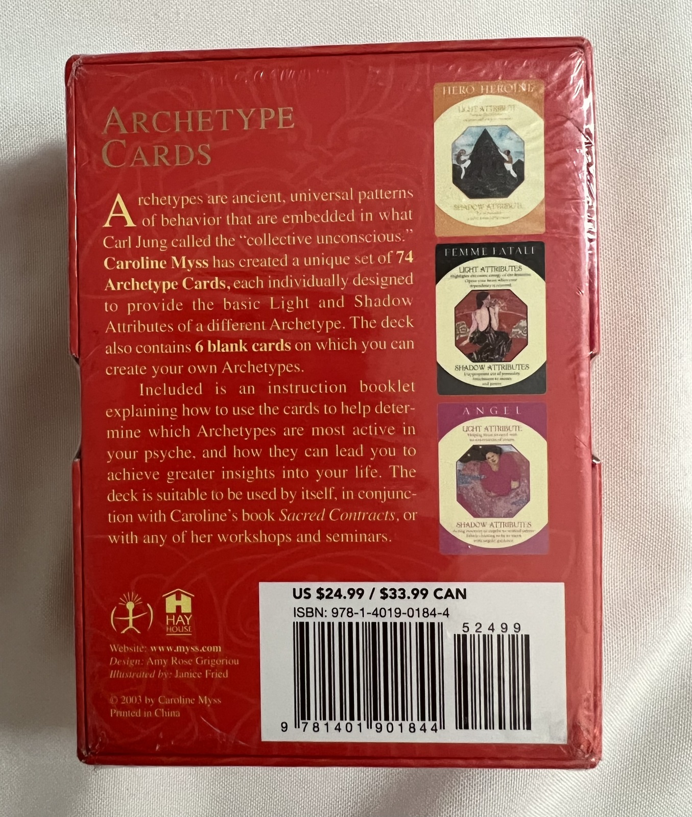 Archetype Cards Myss, Caroline - Books