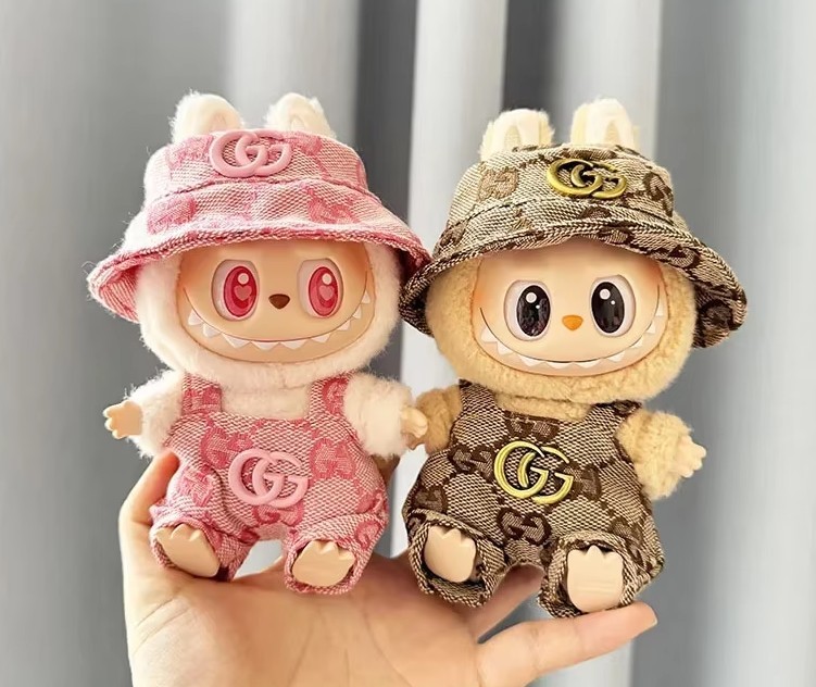 Labubu Gucci Outfit Brown Labubu Luxury Clothes Labubu outfit 2 pcs ...