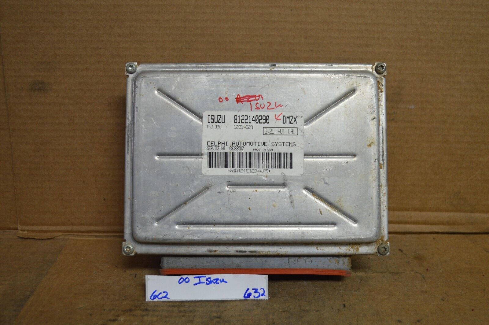 2000 Isuzu Amigo 3.2L V6 Engine Control Unit ECU 8122140290 Module 632 ...