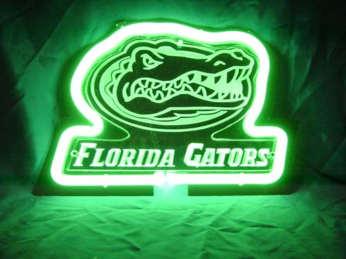 NCAA Florida Gators Football 3D Bar Green Neon Light Sign 9" x 6 ...