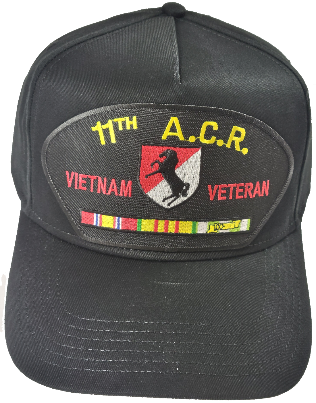 11TH ACR Vietnam Veteran HAT with Ribbons 11th Armored Cav Black Horse ...