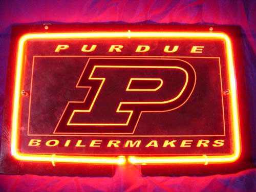 Purdue Boilermakers Basketball 3D Bar Red Neon Light Sign 11'' x 8 ...