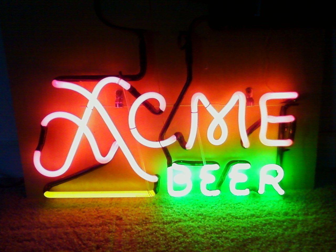 ACME Beer Bar Neon Light Sign 16'' x 12'' - Budweiser