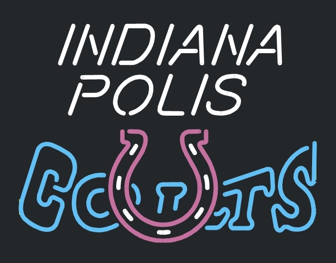 NFL Indianapolis Colts Football Beer Bar Neon Light Sign 18" x 14 ...