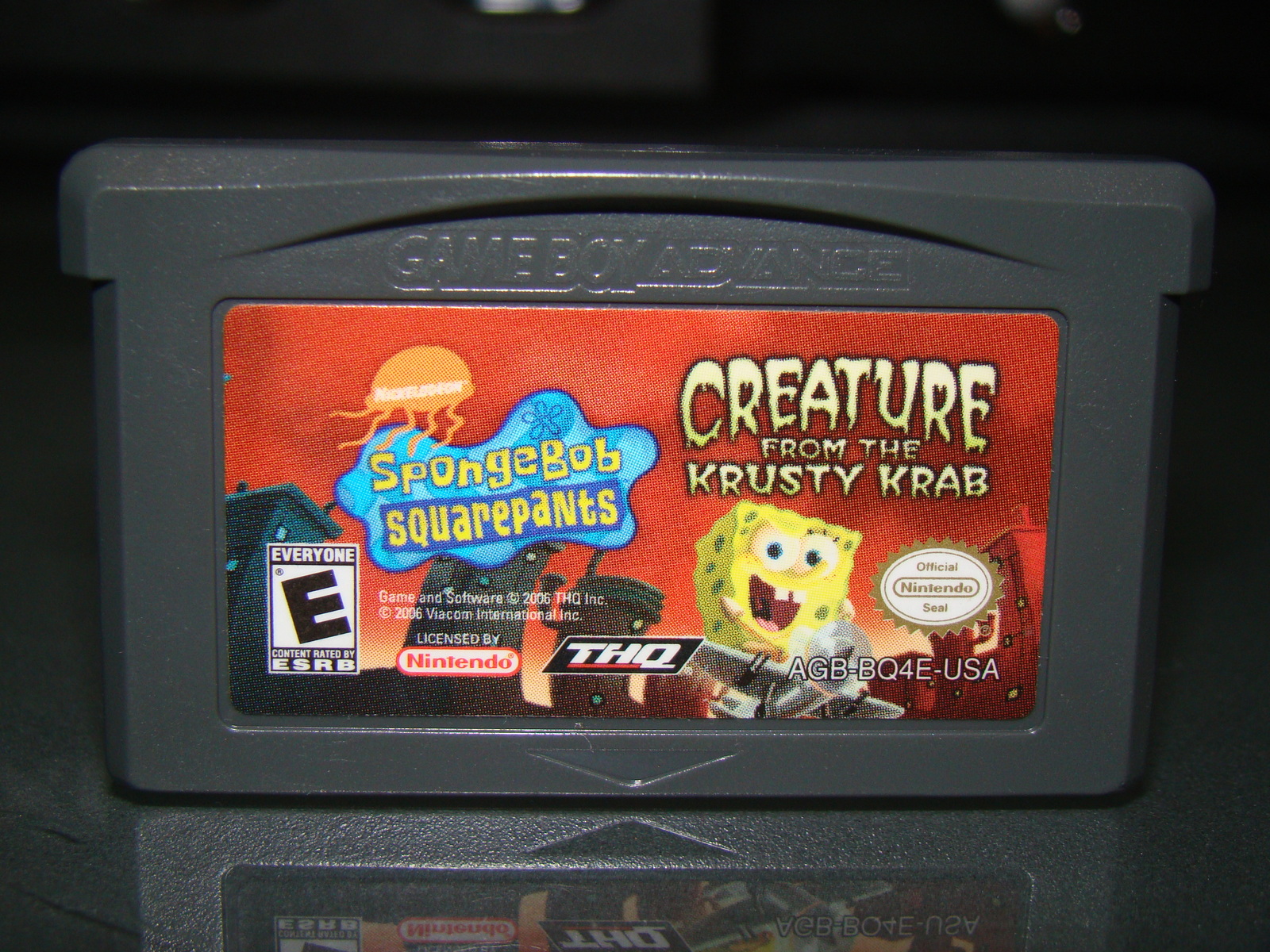 Nintendo GameBoy Advance -Sponge Bob Squarepants - CREATURE FROM THE ...