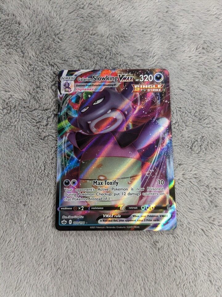 Pokemon Chilling Reign - Full Art Ultra Rare - Galarian Sloking VMAX ...