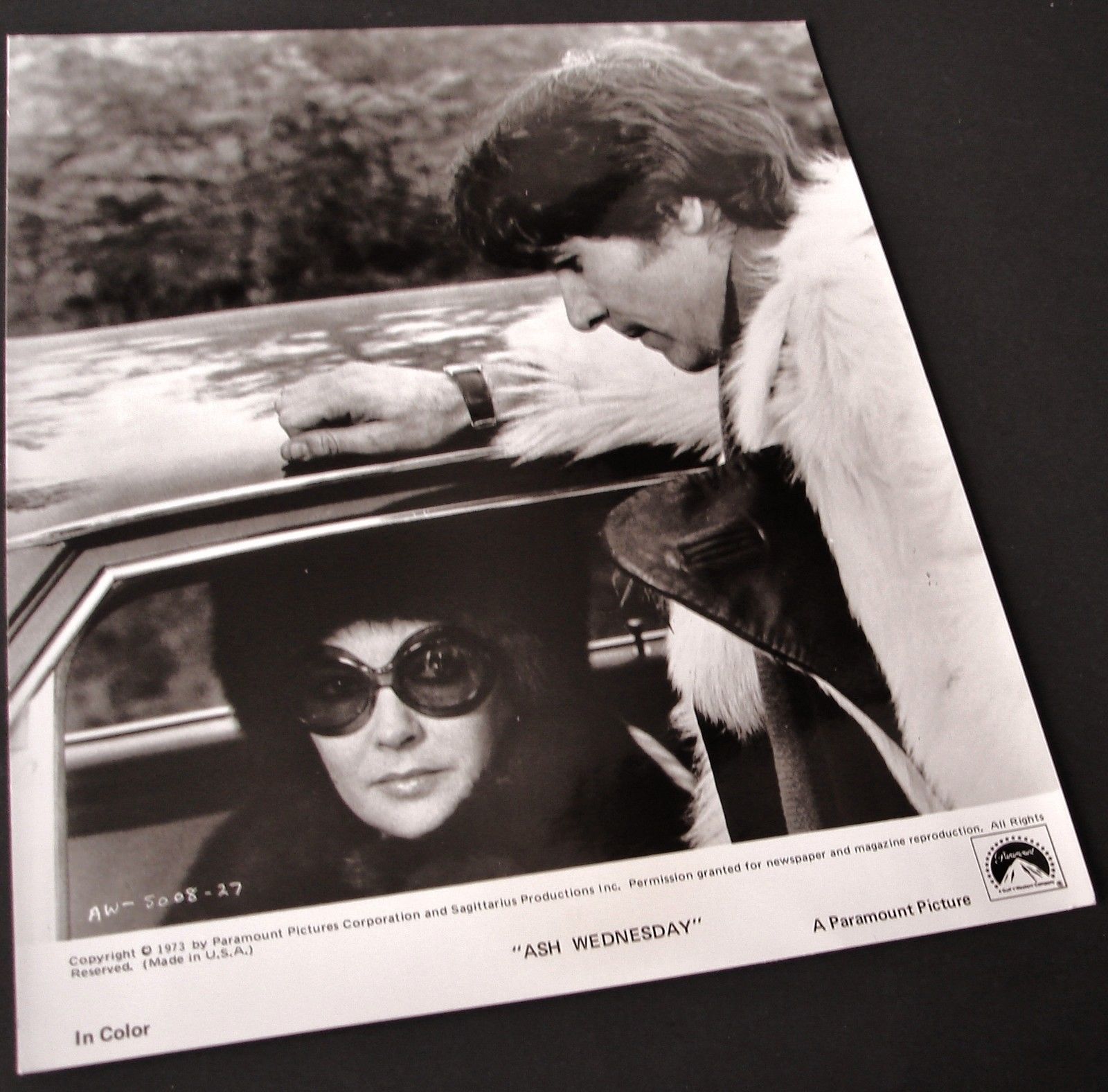 1973 Movie ASH WEDNESDAY 8x10 Press Photo Elizabeth Taylor Keith Baxter ...