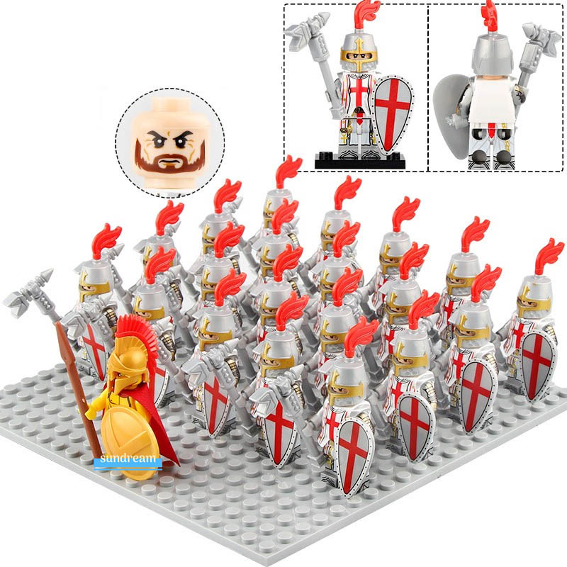 Castle Fantasy Era Knights Templar Army Minifigures Compatible Lego ...